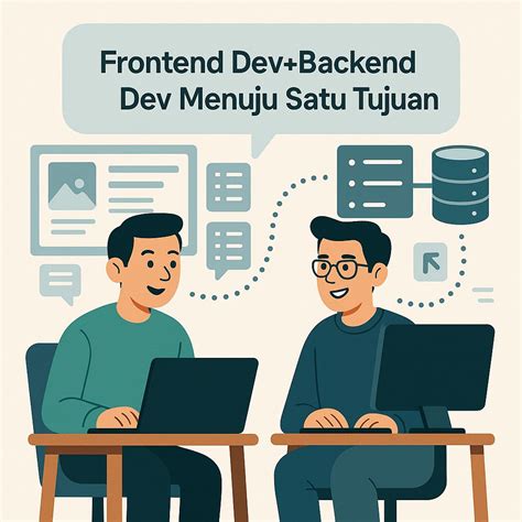 frontend backend teamwork kolaborasi communication kerjabareng farhan maulana siddiq