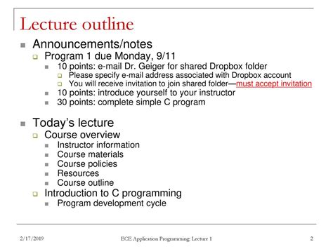 Eece2160 Ece Application Programming Ppt Download