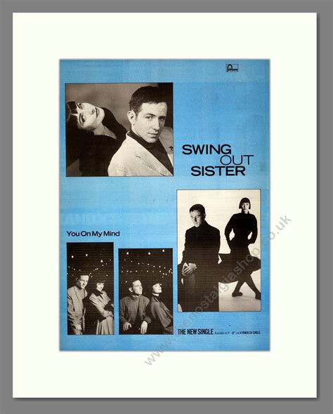 Swing Out Sister You On My Mind Vintage Advert 1989 Ref Ad17474
