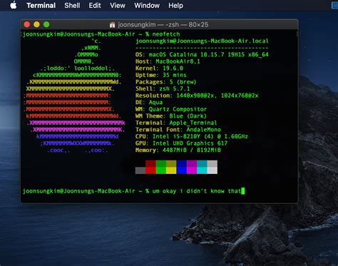 Neofetch On Macos R Macos