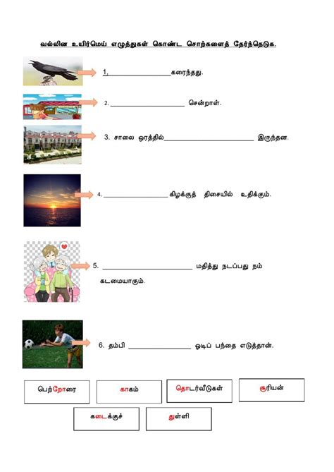 Class 1 Tamil Worksheets Gambarinus Backup Gambar Exam Papers Tamil
