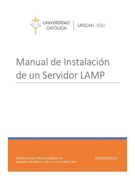 Manual De Instalación De Un Servidor Lamp Pdf Mi Sql Servidor Apache