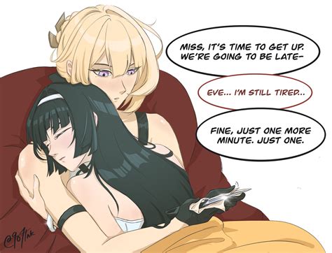 Evelyn Chevalier And Astra Yao Zenless Zone Zero Drawn By O Ink Danbooru