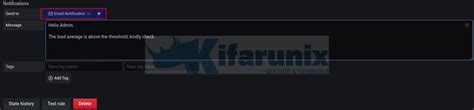Configure Grafana Email Alerting Kifarunix Com