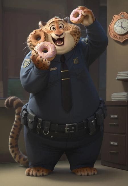 Clawhauser Zootopia V1 Stable Diffusion Model Lora Tensorart