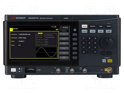 Edu33211a Keysight Generator Arbitrary Function 20mhz Lcd 7 Ch 1 100÷240vac Tme