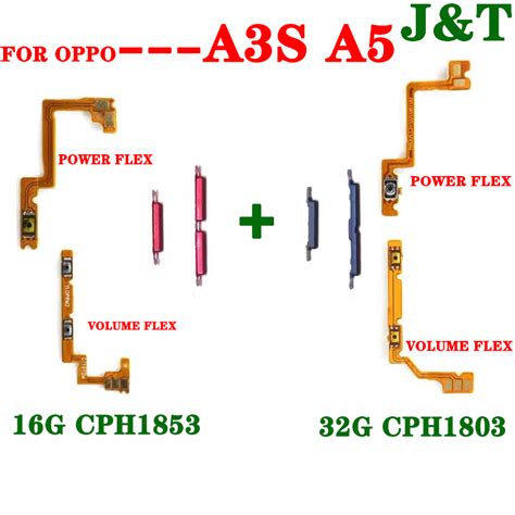 Power Volume Button Flex For Oppo A S A On Off Volume Side Key Out Button Flex Cable Shopee