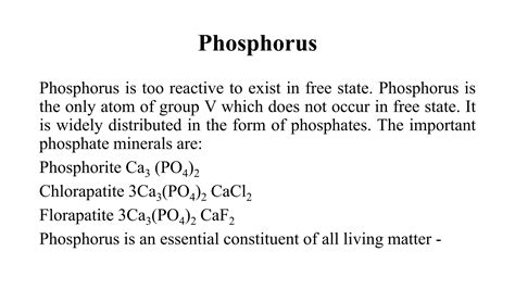 Lecture 07 Synthesis And Industrial Applications Of Phosphorus Compounds [autosaved] Pptx