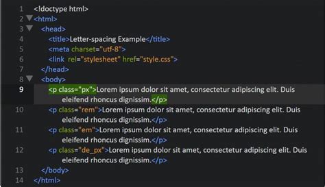 Как сделать отступ между буквами в Css