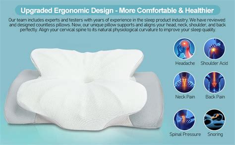 Pulatree Ergonomic Cervical Pillow Memory Foam Support