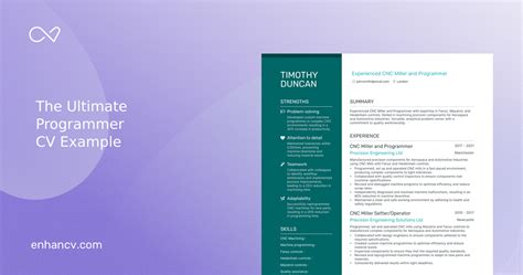 Programmer CV Examples For
