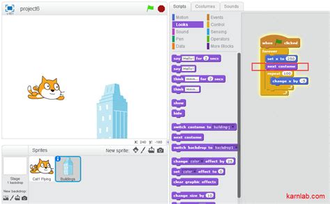สร้างเกมส์ด้วย Scratch ตอนที่ 6 เกมส์บินเก็บของ Karnlab