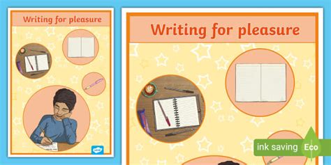 Writing For Pleasure Display Poster