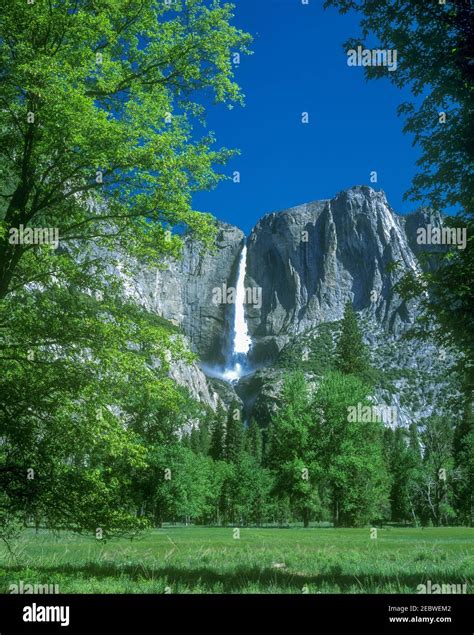 2001 Historical Water Cascades From Upper Yosemite Waterfall Merced