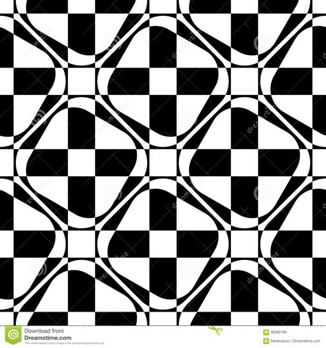 Seamless Grid Pattern Stock Vector Illustration Of Minimal 90382195