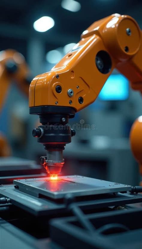 Close Up Of Robotic Hand Holding Syringe Ready To Administer