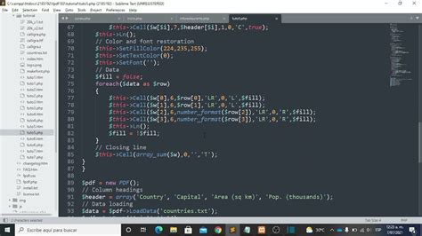 Crear Pdf Con Fpdf Con Consulta Mysql Youtube