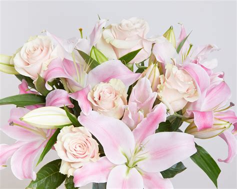 Luxury Scented Pink Rose And Lilies