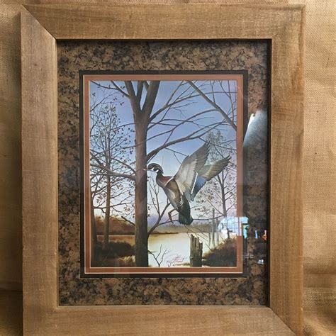 Ron Atwood Startled Wood Duck Signed And Numbered Print 36 500 Framed