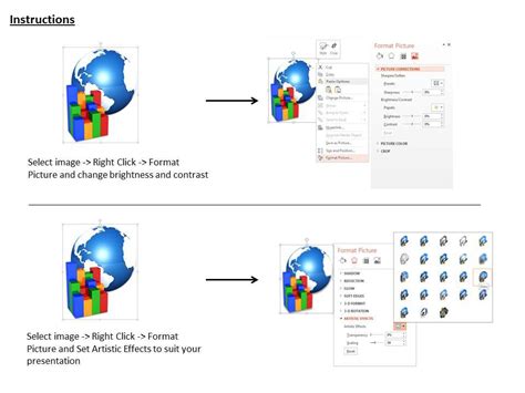 1114 Globe And Bar Graph For Data Analysis Image Graphics For