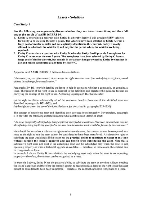 tutorial 3 online tutorial solutions sm2 2020 leases leases