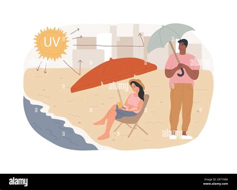 Ultraviolet Radiation Isolated Concept Vector Illustration Radiation