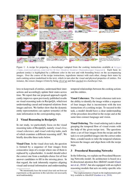 Procedural Reasoning Networks For Understanding Multimodal Procedures Deepai
