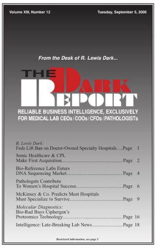 Sonic Healthcare And Cpl Make First Acquisition The Dark Report