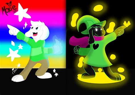 Asriel Y Ralsei By Moxiepawler