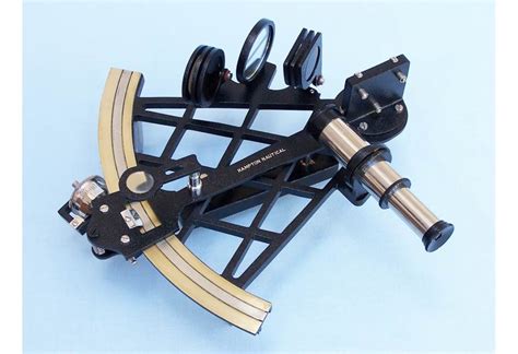 Black Micrometer Sextant In Wooden Case 14