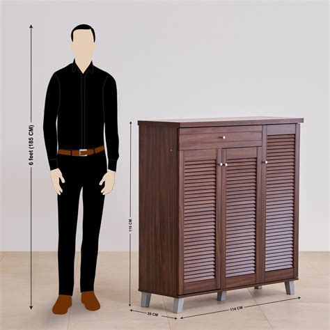 Buy Lewis Nxt 26 Pairs Shoe Cabinet With Drawer Brown From Home