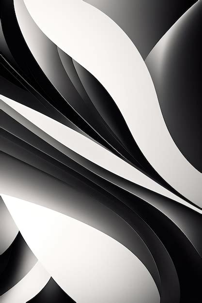 Premium Ai Image Abstract Monochrome Design Background