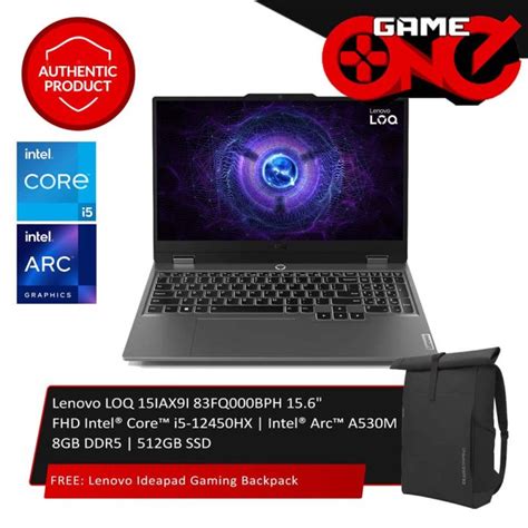 Lenovo Loq Iax I Fq Bph Fhd Intel Core I Hx Intel Arc A M Gb Ddr
