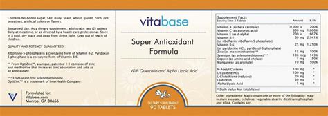 Vitabase Super Antioxidant Formula Suppco
