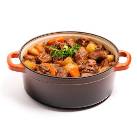 Premium Photo Beef Stew Isolated On White Background