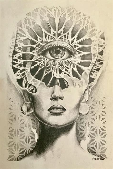 Introspection Drawing By Alex Frew Fine Art America