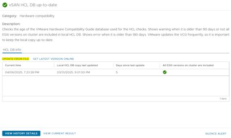From File Button To Upload It To Vcenter Server By Referring The Steps On Updating The Vsan Hcl