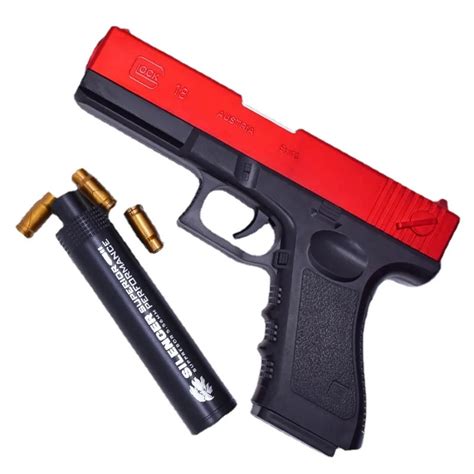 Glock Soft Bullet Toy Gun Shell Ejection Foam Darts Blaster Plastic Toy Gun Manual Airsoft Gun