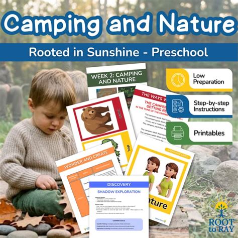 Camping And Nature Preschool Curriculum June Week 2 By Hello Root