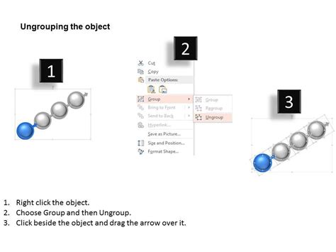 Four Steps Sequential Circle Process Diagram Powerpoint Template Slide