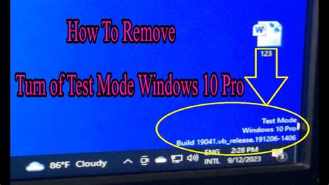 How To Remove Or Turn Of Test Mode Windows YouTube