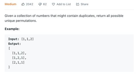 47 Permutations Ii Kickstart Coding