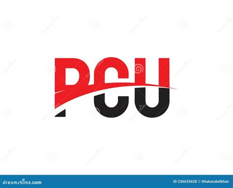 Pcu Letter Initial Logo Design Vector Illustration Stock Vector Illustration Of Shape