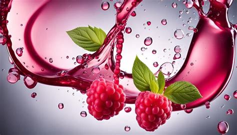 Luscious Raspberry Juice With Bubbles Premium Ai Generated Image