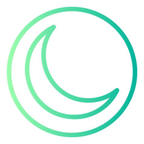 Ícone De Lua Generic Gradient Outline