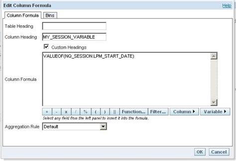 Obiee Adding Session Variables To The Report Title Using A Narrative