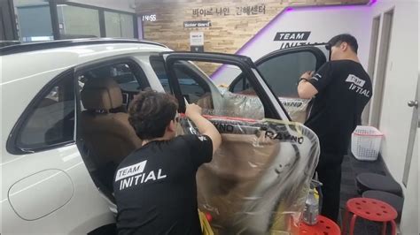 포르쉐 마칸 썬팅 작업중 Youtube