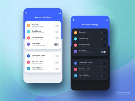 Privacy Settings Ui By Suman Sil On Dribbble