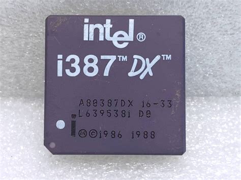 Intel I387 Dx インテル Cpu A80387dx 16 33 動作未確認 ジャンク品 クリックポスト対応 6 インテル ｜売買されたオークション情報、yahooの商品情報を