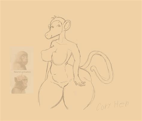 Rule 34 Animal Humanoid Breasts Coryhen Artist Monkey Neuron